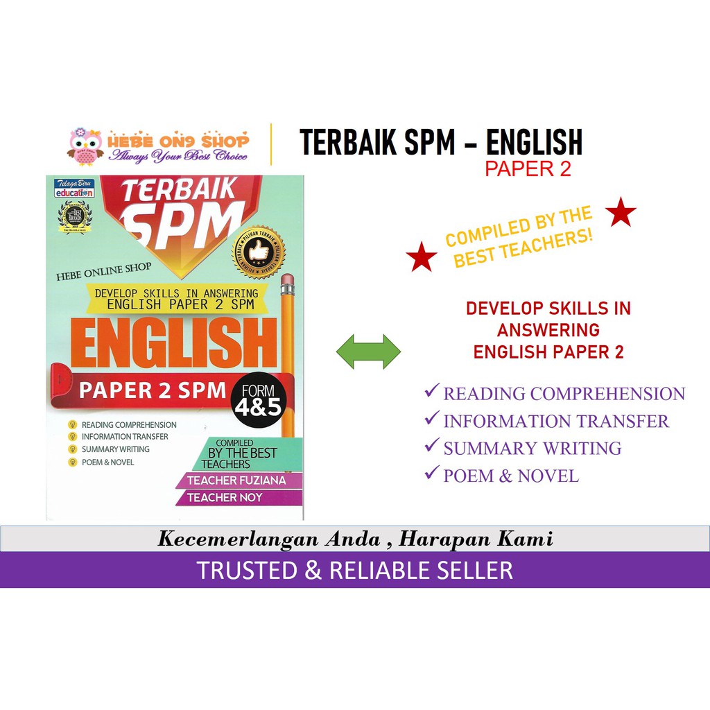 Terbaik spm english paper 2 spm form 4&5 - develop skills in answering ...
