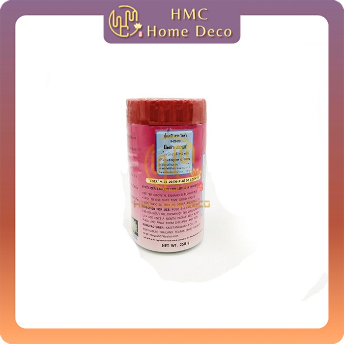 THAILAND LOTA 250G FERTILIZER TABLET FOR LOTUS AND WATER LILY | Shopee ...