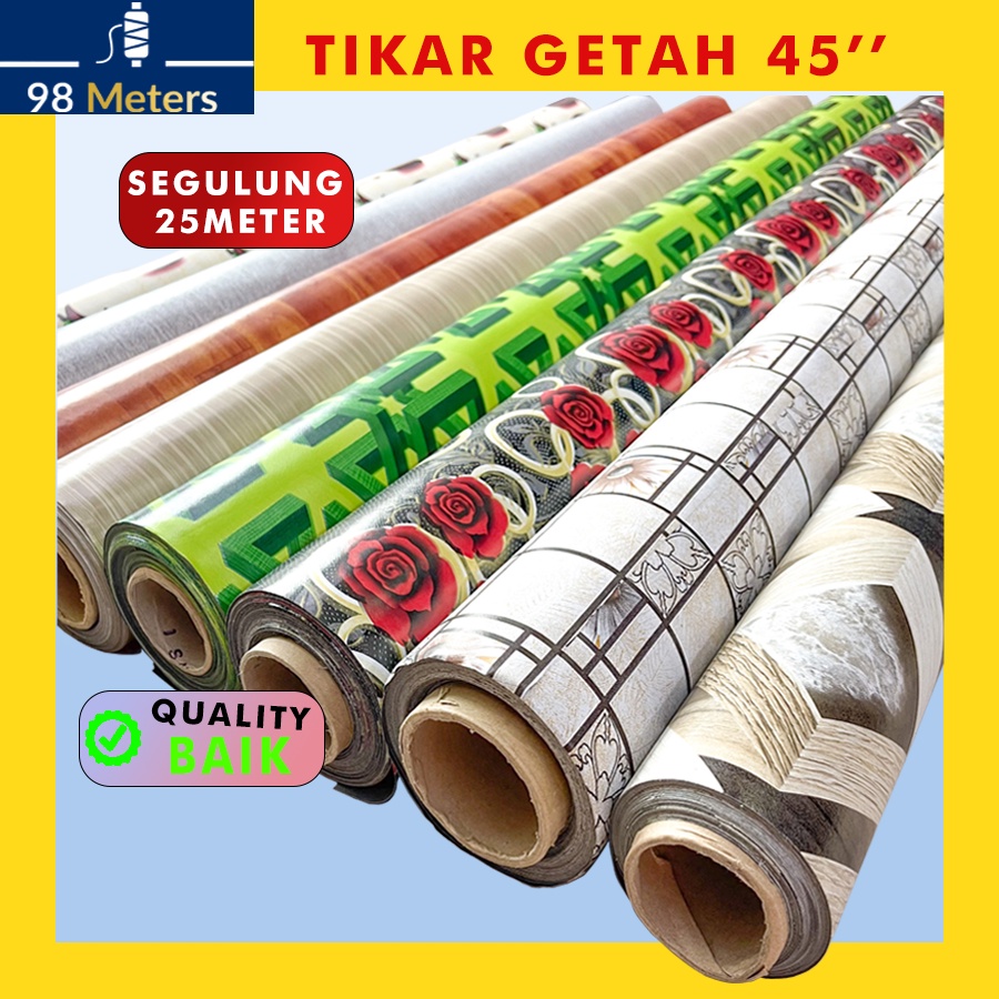 Tikar Getah 4.5 Kaki Alas Lantai Rumah Murah Lebar 1.37Meter 0.30mm PVC ...