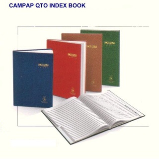 CAMPAP F5/F4 HARD COVER QUARTO BOOK / FOOLSCAP BOOK with INDEX ...