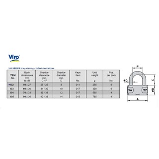 VIRO 50mm / 60mm / 70mm / 80mm HEAVY DUTY HAMMER TYPE CYLINDRICAL BRASS ...