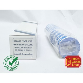Original Amano Paper Tape Roll Kertas Tape Record Untuk Amano Watchman Clock PR500, PR600 1 BOX ...