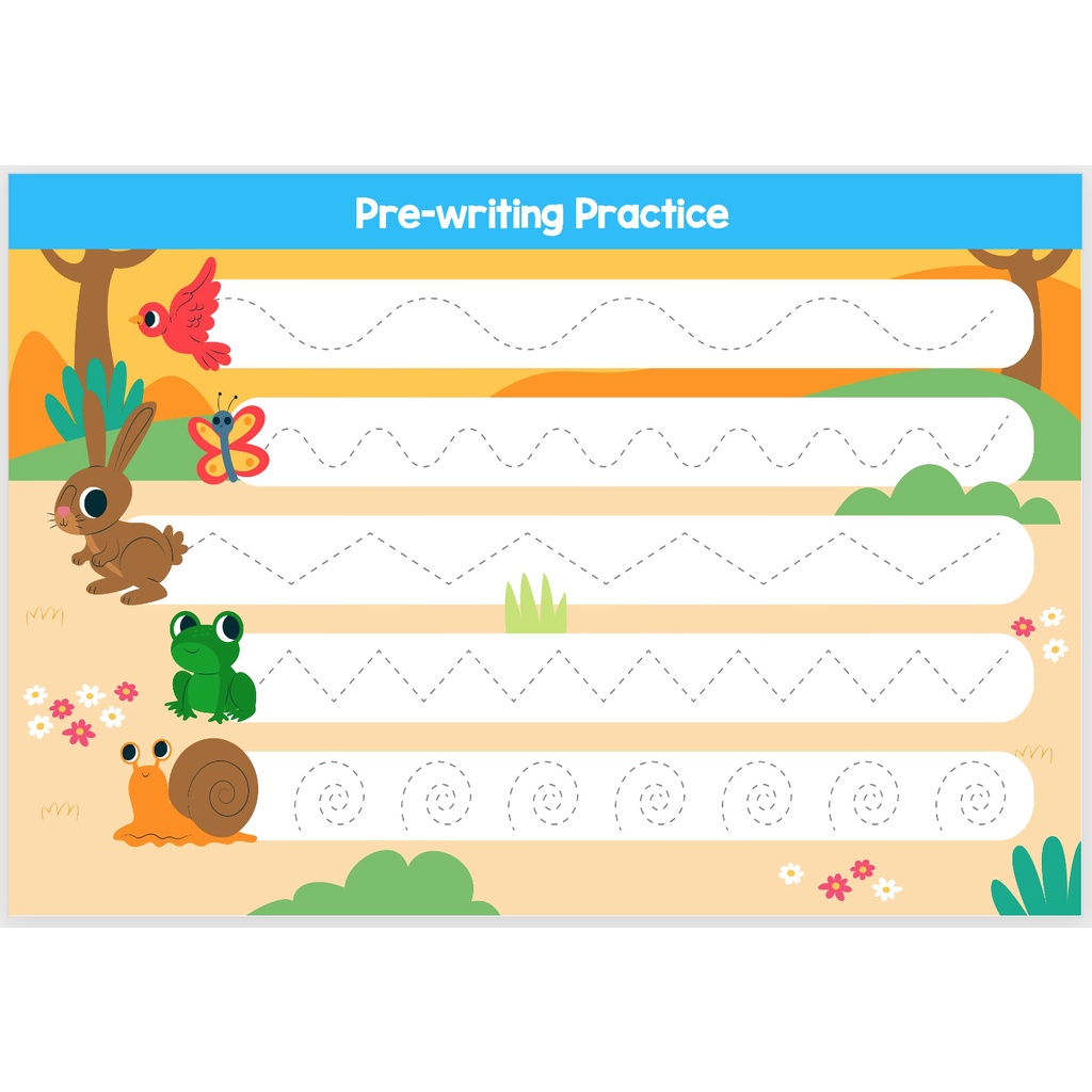 [PDF] Printable Pre-writing | Tracing practice | Fine Motor Skill ...