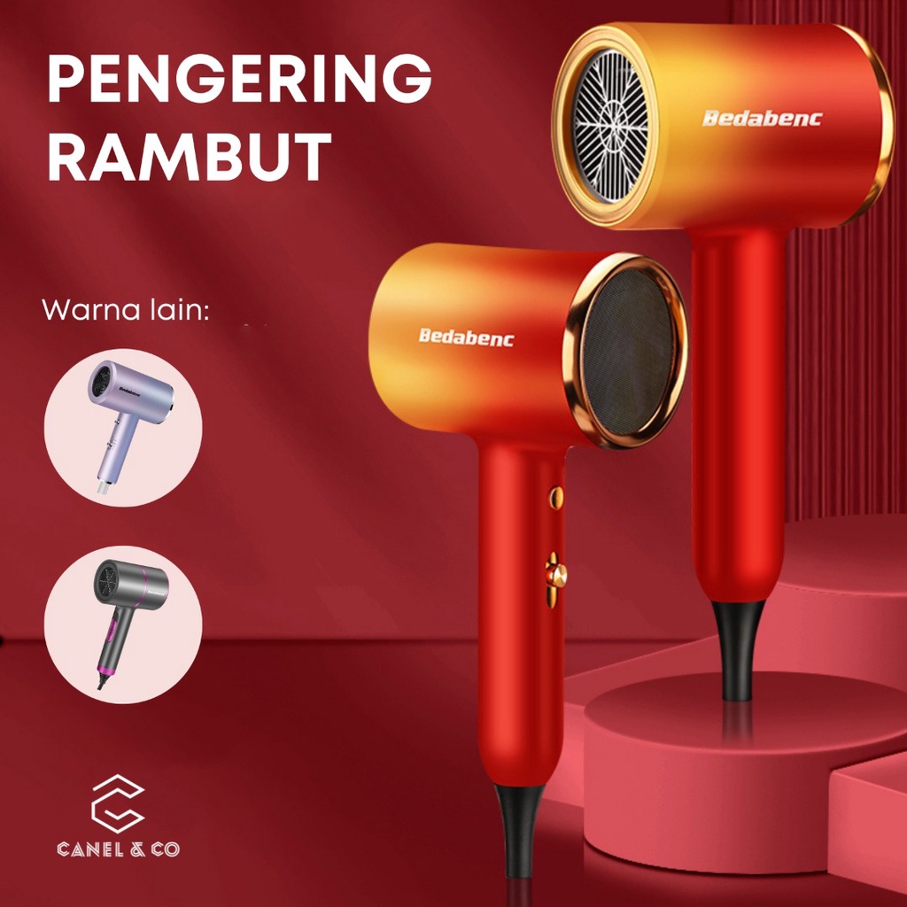 CANEL&CO Malaysia 3 pin Plug Big Wind Blue Ray Ionic Tech 2200 Hair Dryer Strong Wind Pengering ...