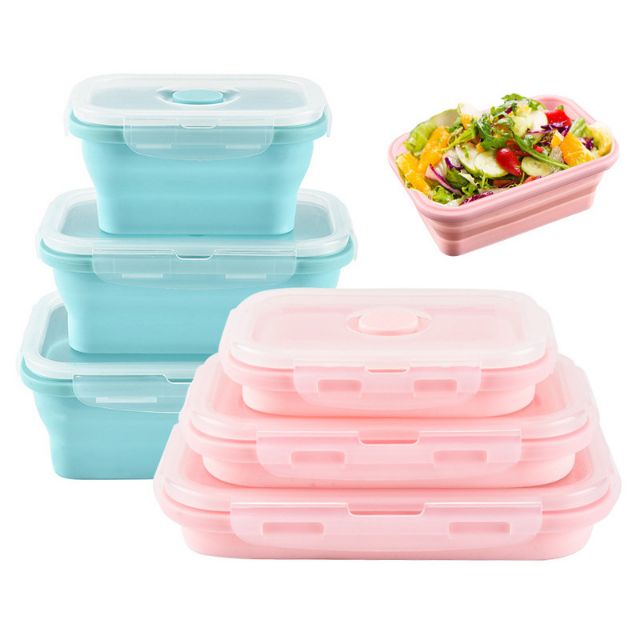 READY STOCK 01763, Folding Lunch Box, Foldable Lunch Box 1 pcs | Shopee ...