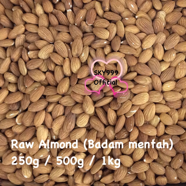 Raw Almond Nut 250g/500g/1kg (Kacang Badam Mentah) | Shopee Malaysia