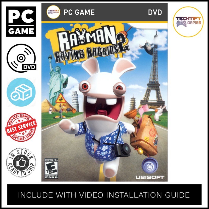 [PC Game] Rayman Raving Rabbids 2 - Offline [DVD] | Shopee Malaysia