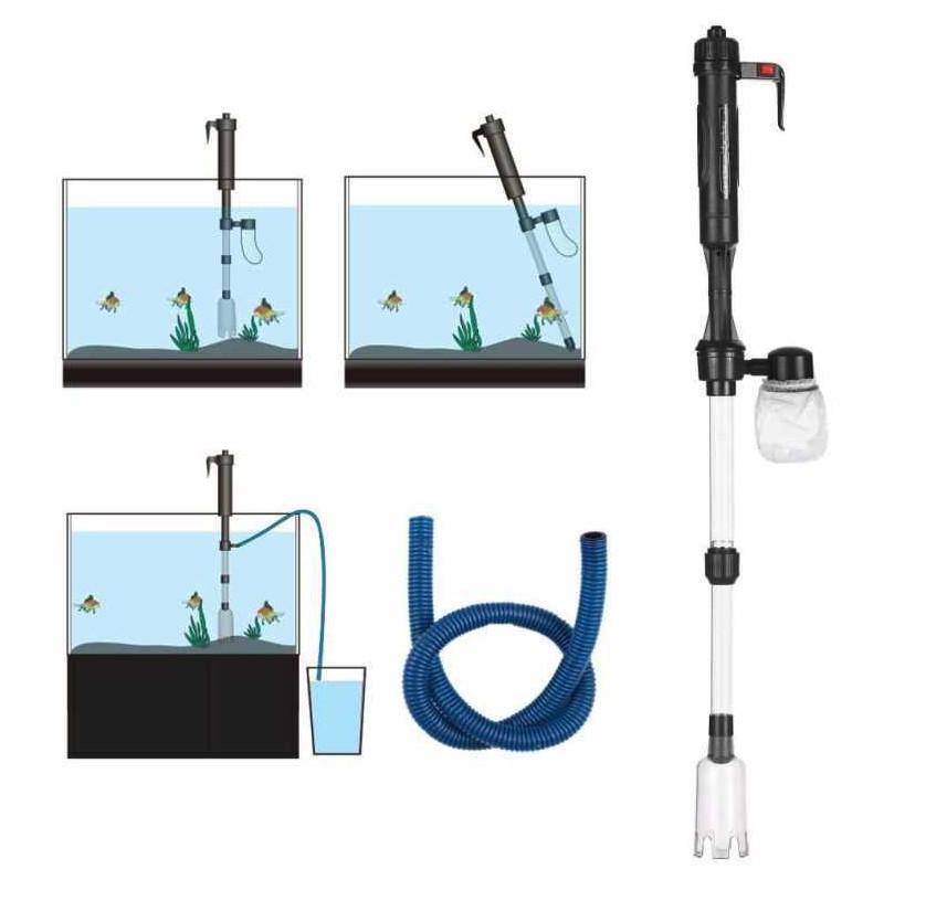 [ READY STOCK ] Aquarium Waste Remover Fish Tank Water Changer Gravel ...