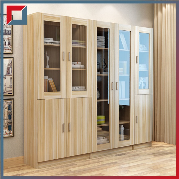 [Explosion Style] Solid wood file cabinet office bookcase bookcase with ...