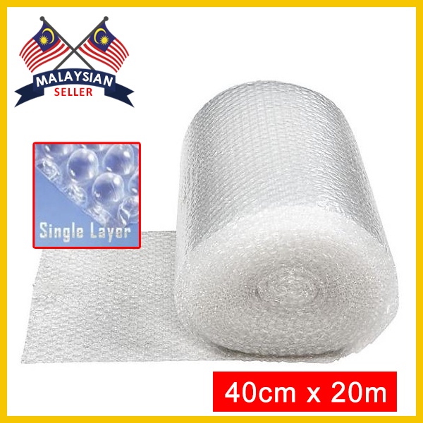 Unicomall (40cm x 20m) Short Bubble Wrap Roll (Single Layer) for Fragile Packaging BP01 | Shopee ...