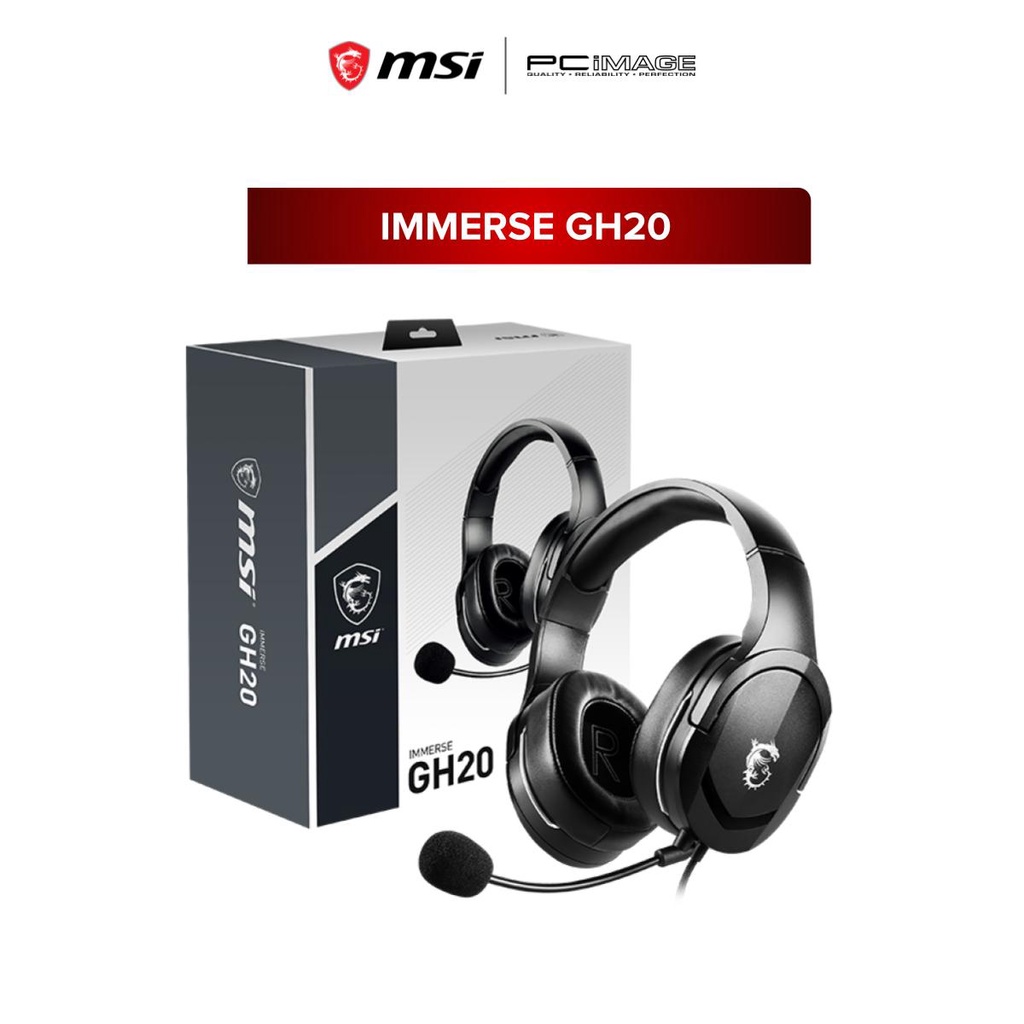 MSI Immerse GH20 Lightweight Gaming Headset | Shopee Malaysia