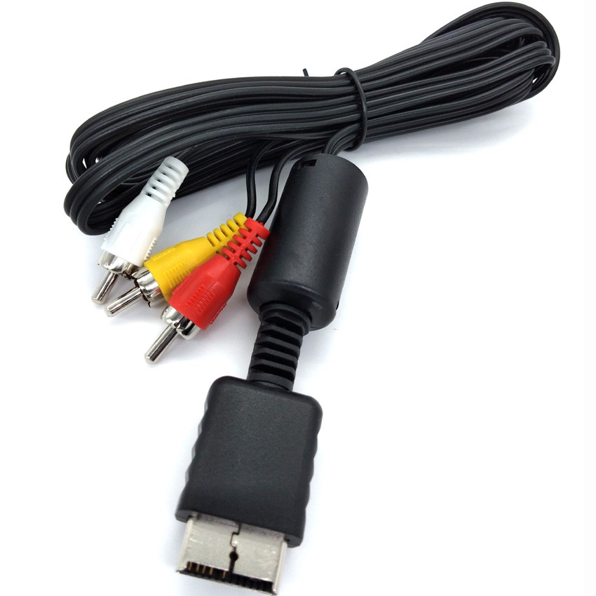 Sony PlayStation PS1 / PS2 / PS3 1.8m RCA AV Audio / Video Composite ...