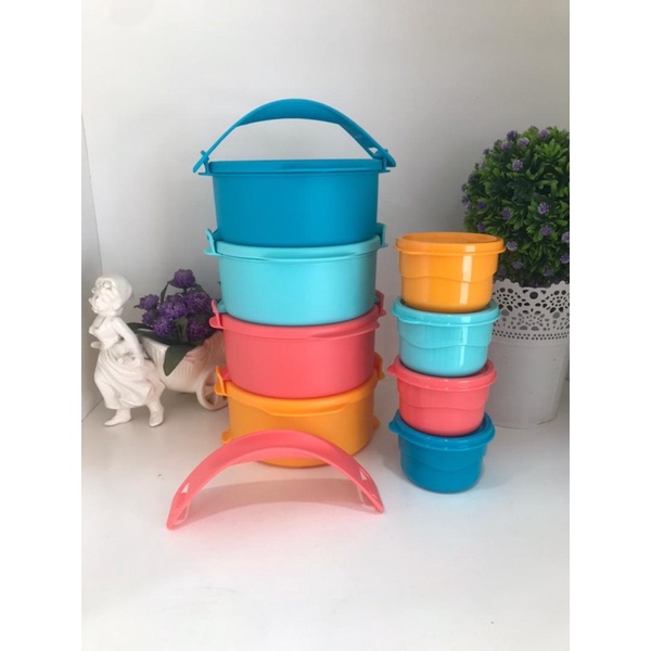 Tupperware Tup Tiffin Set (8pcs) | Shopee Malaysia
