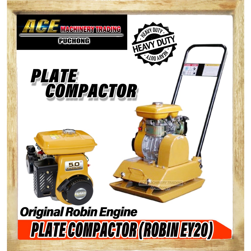 Road Plate Compactor c/w Original Robin Engine Ey20 | Shopee Malaysia