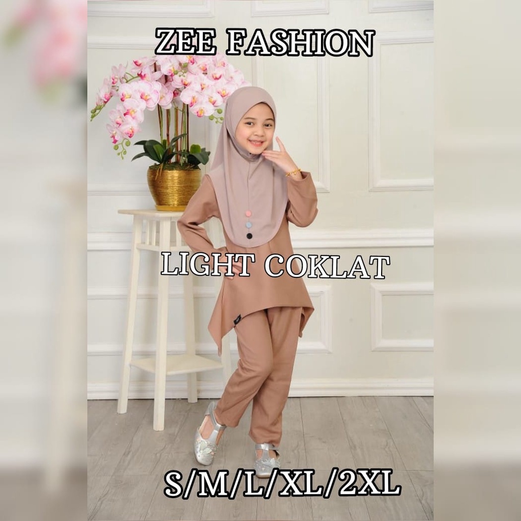 BAJU BUDAK SUIT ZARA MUSLIMAH BASIC BLOUSE DAN SELUAR SET RAYA 2023 ...