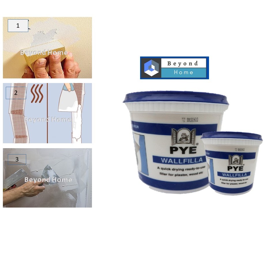 PYE WALL PUTTY FILLER READY MIXED REPAIR WALL CRACK AND FAST DRYING ...