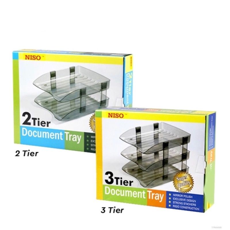 Niso 2 / 3 Layer Tier Document Tray | Shopee Malaysia
