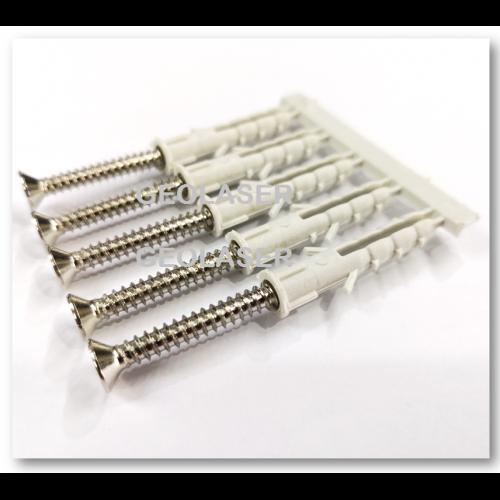 Pvc Wall Plug With Tapping Screw 8# X 1-1/4" (25 pairs/pack) | Shopee ...