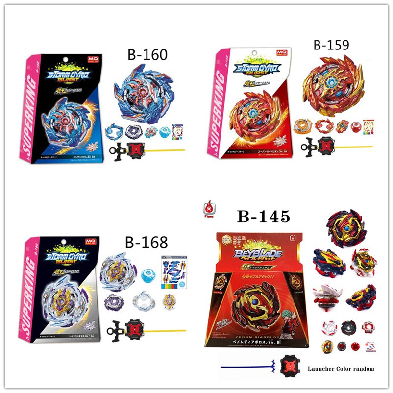 Beyblade Burst B-160 King Helios.Zn B-159 Super Hyperion Xceed B-168 ...