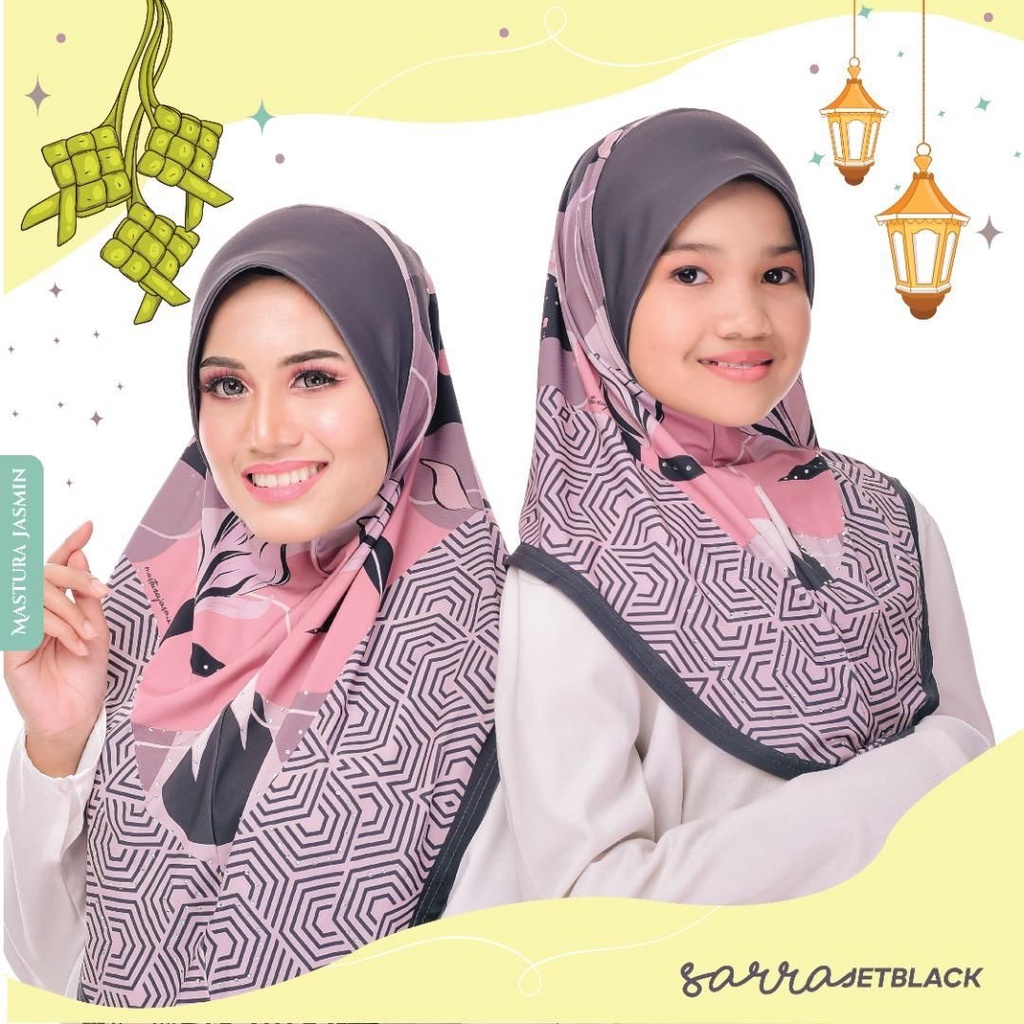 tudung sarung/ tudung instant/tudung bercorak/tudung premium lycra moss ...