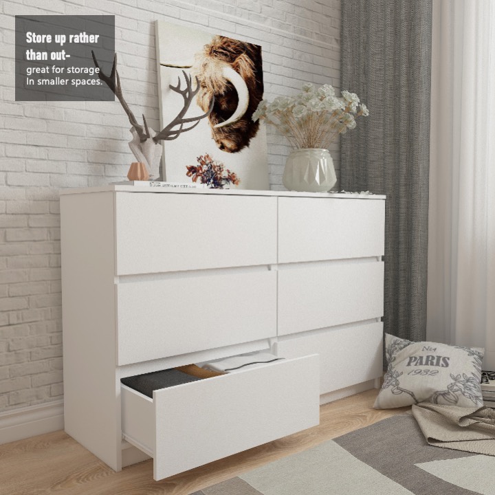 Wonderful 3+3 Chest Drawer 6 Drawer Chest 6 Layer Laci Almari Kabinet 3 ...