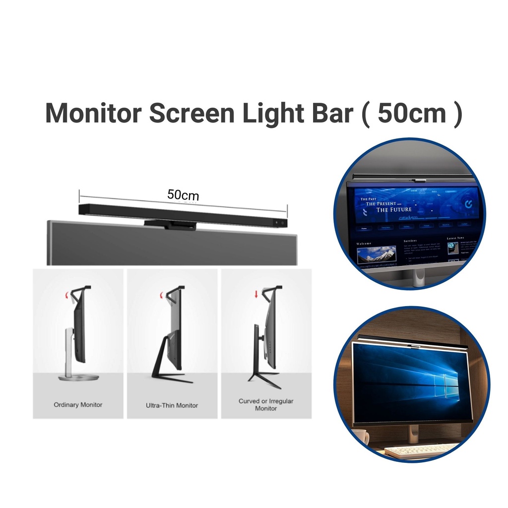 [ Local Ready Stocks ] Monitor Screenbar LED Light 50cm Computer ...