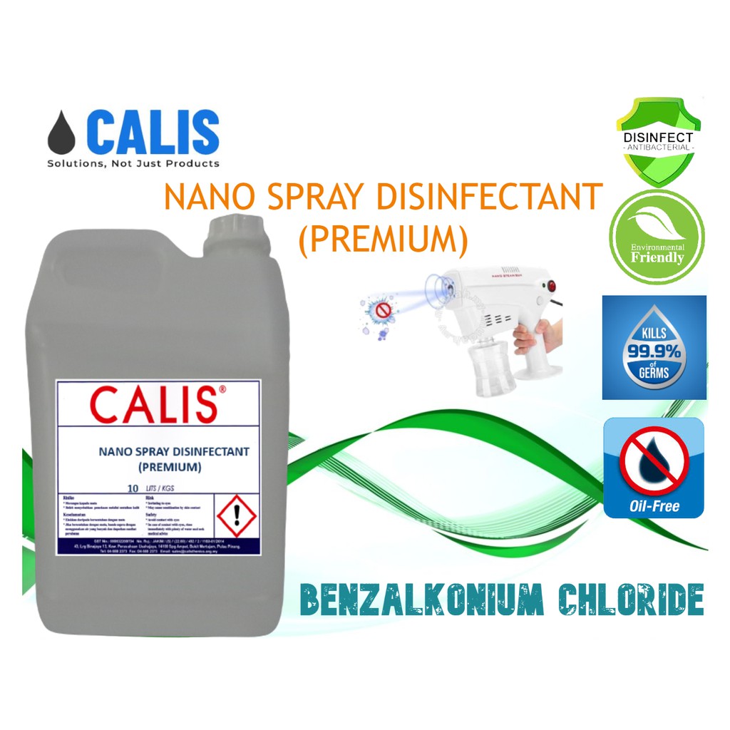 CALIS NANO SPRAY DISINFECTANT(PREMIUM) 5LITER | Shopee Malaysia