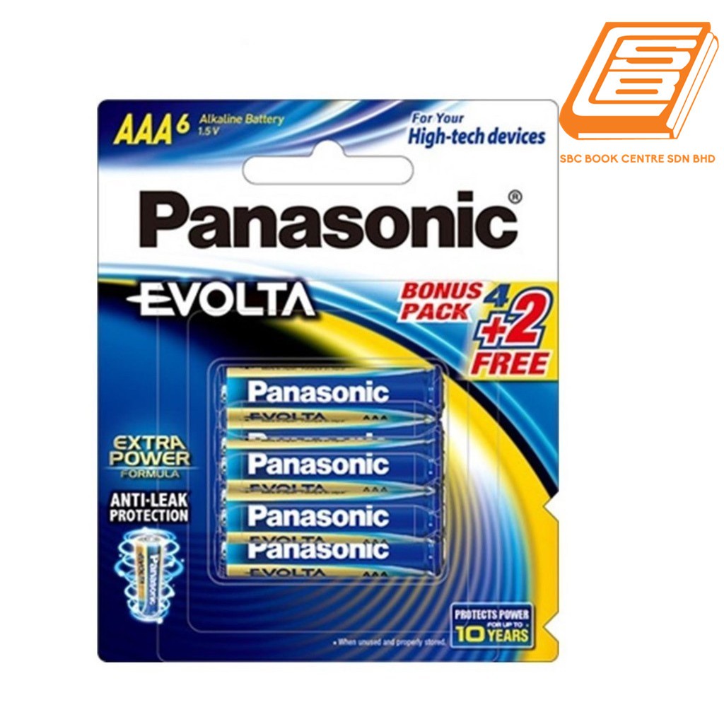Panasonic Evolta AAA6 Alkaline Battery | Shopee Malaysia