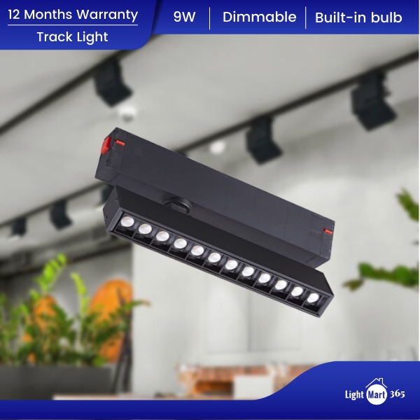 Magnetic Track Light Built-in Bulb Pendant Spot Lamp Magnet Linear Dot ...