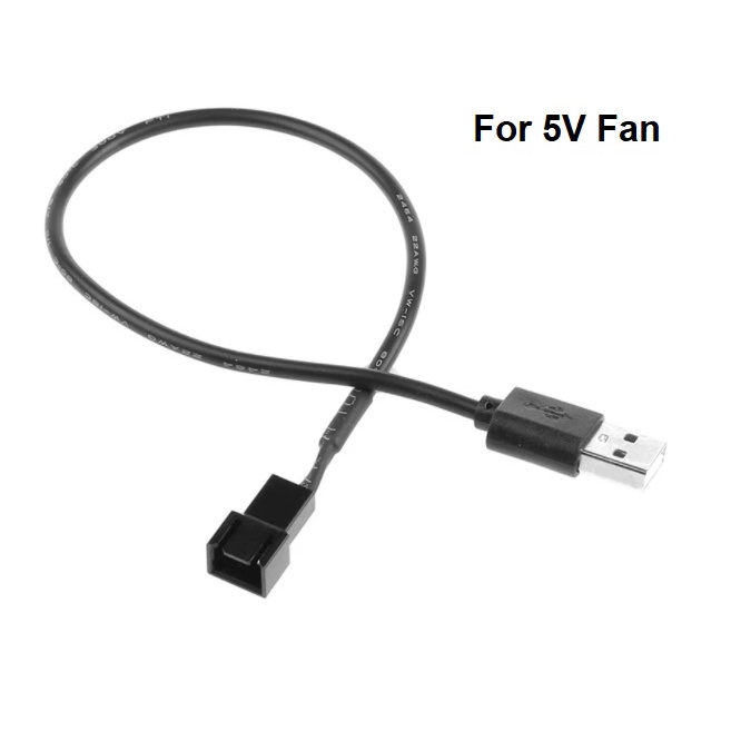 USB Type A Male To 3-Pin Male Fan Connector Power 5V Cable | Shopee ...