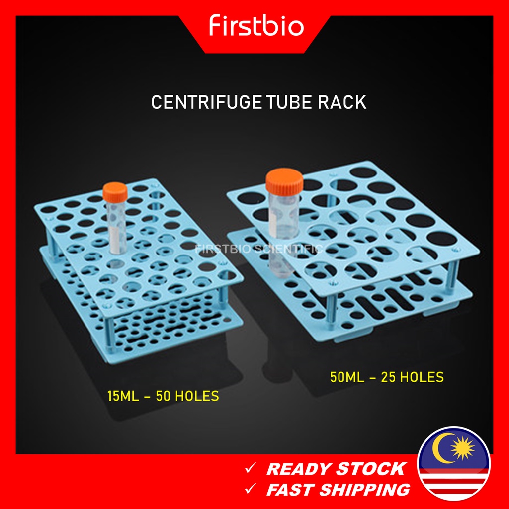 Centrifuge Tube Rack Plastic Test Tube Racks Detachable for 50ml and ...