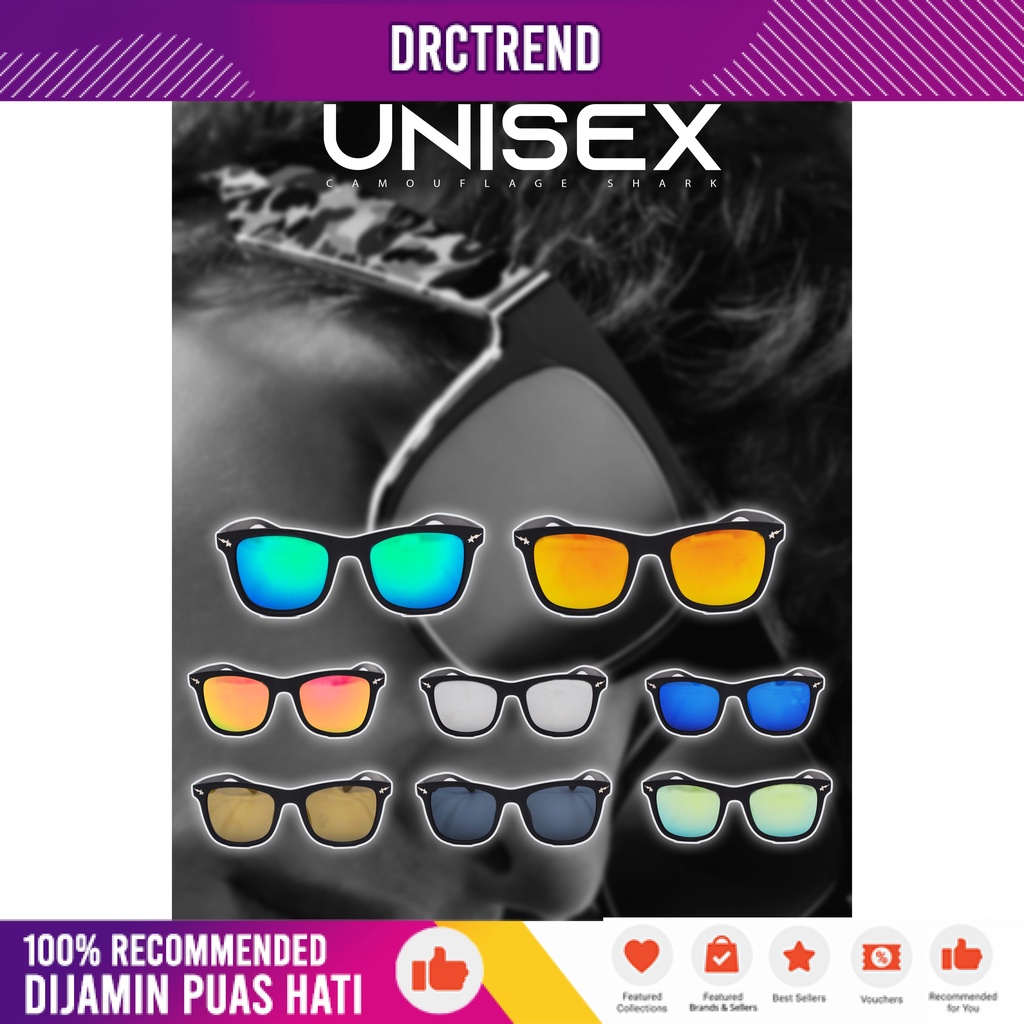 Men Sunglasses Bathing Ape Bape Camo Shark Cermin Mata Bape Sunglasses ...