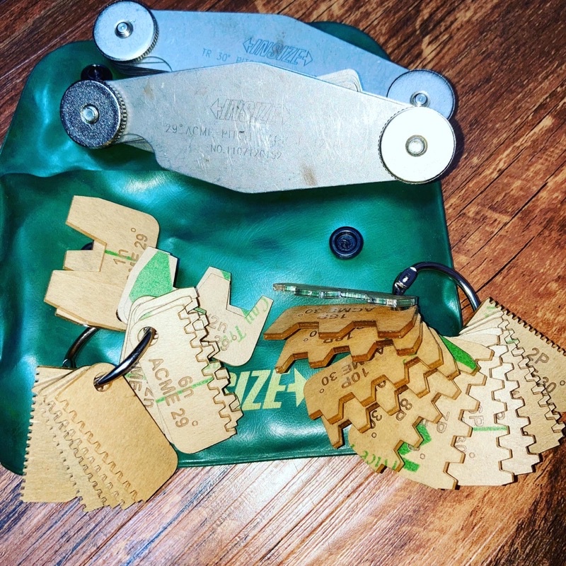 Acme 29deg/30deg Thread gauge/ trapezoidal thread gage/powerscrew gage ...