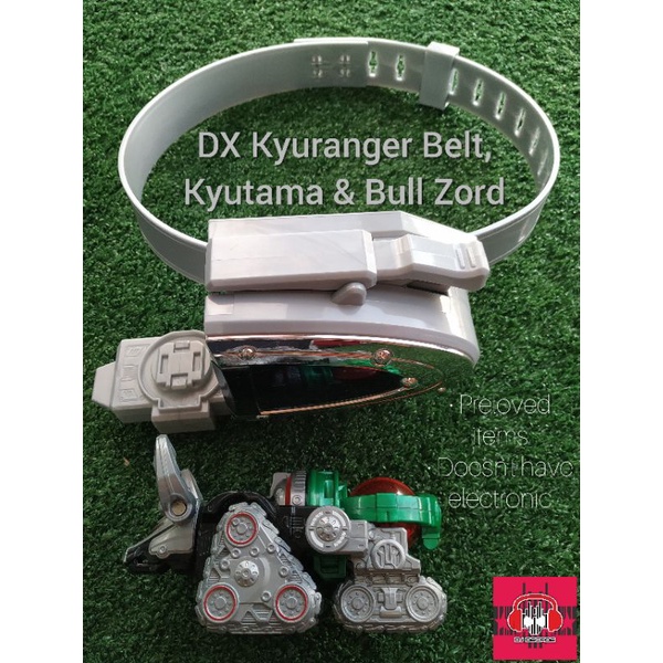 ORIGINAL BANDAI UCHU SENTAI KYURANGER DX BELT KYUTAMA HOLDER & OUSHI ...
