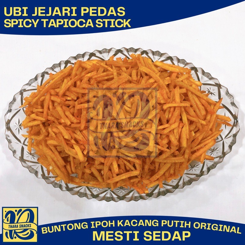 Thara Snacks Ubi Jejari Pedas Buntong Ipoh Kacang Putih Original - 250G ...