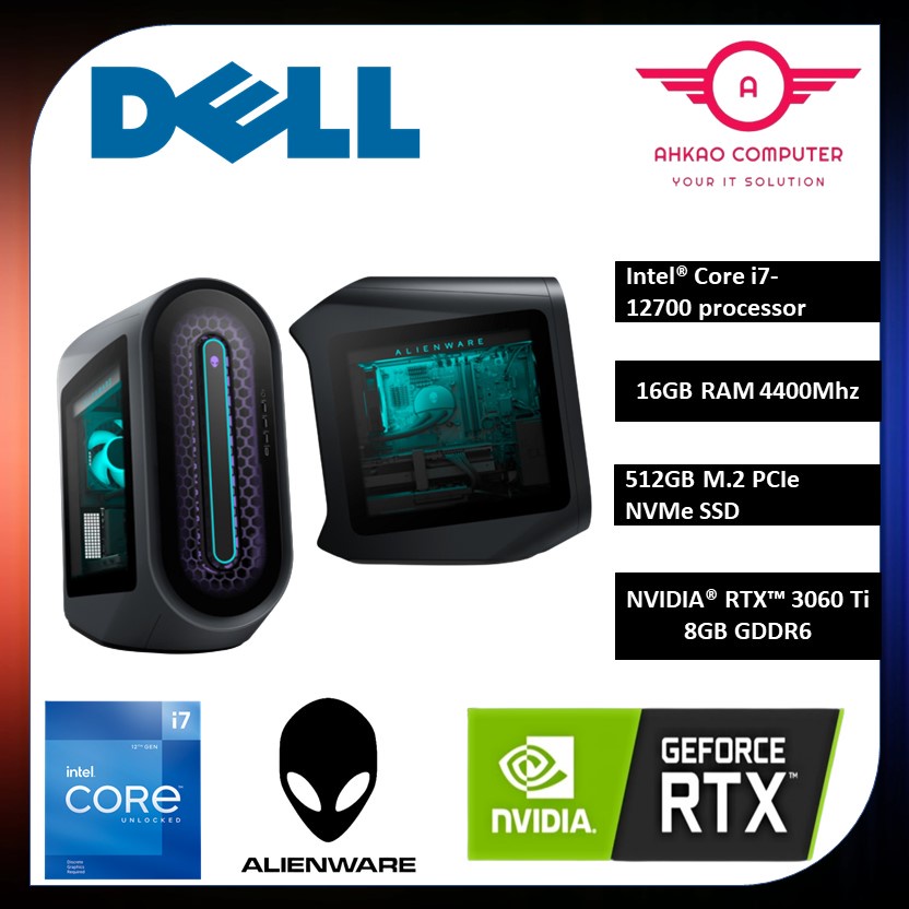 Dell Alienware Aurora R13 27165-3070 Gaming Desktop Dark ( I7- 12700F ...