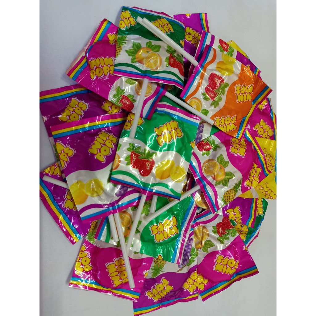 Win Pop Lollipop Mixed Fruit 8 Biji Dalam 1 Paket | Shopee Malaysia