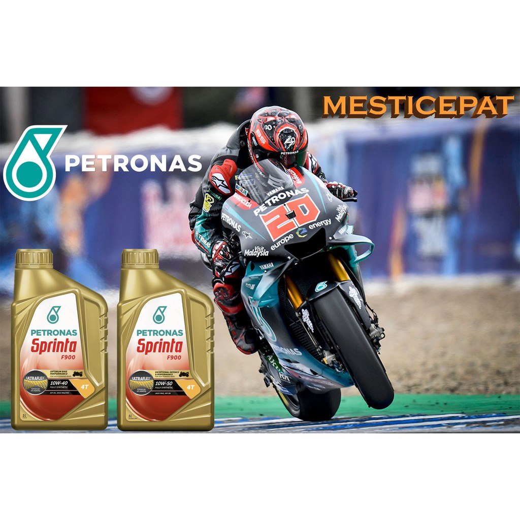 PETRONAS SPRINTA F900 10W-40 10w-50 4T ENGINE Oil Motorcycle 1L FULLY ...