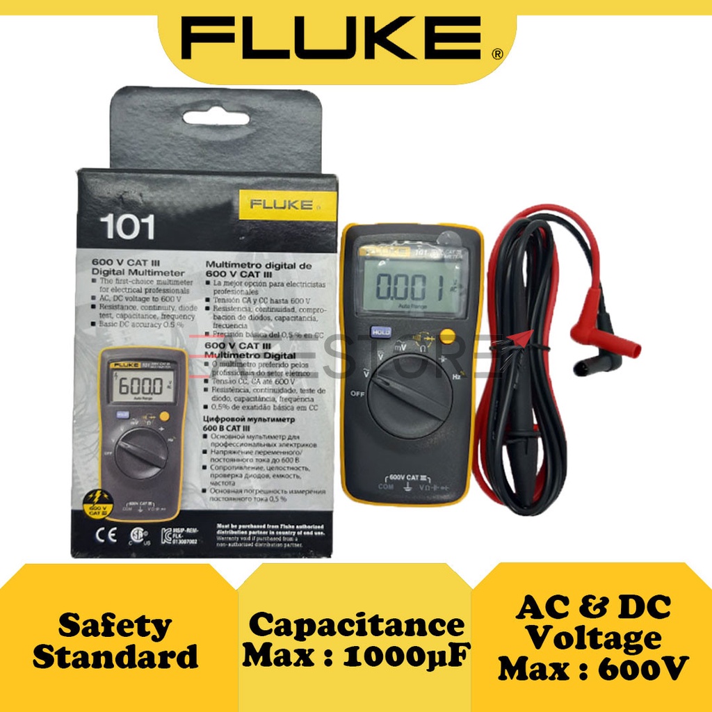 (Original) Fluke 101 Digital Multimeter | Shopee Malaysia