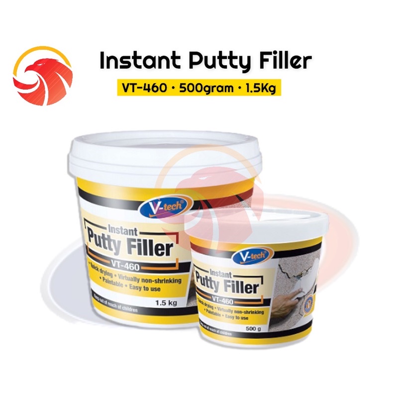 V-Tech VT-460 Instant Putty Filler 500g / 1.5Kg | Shopee Malaysia