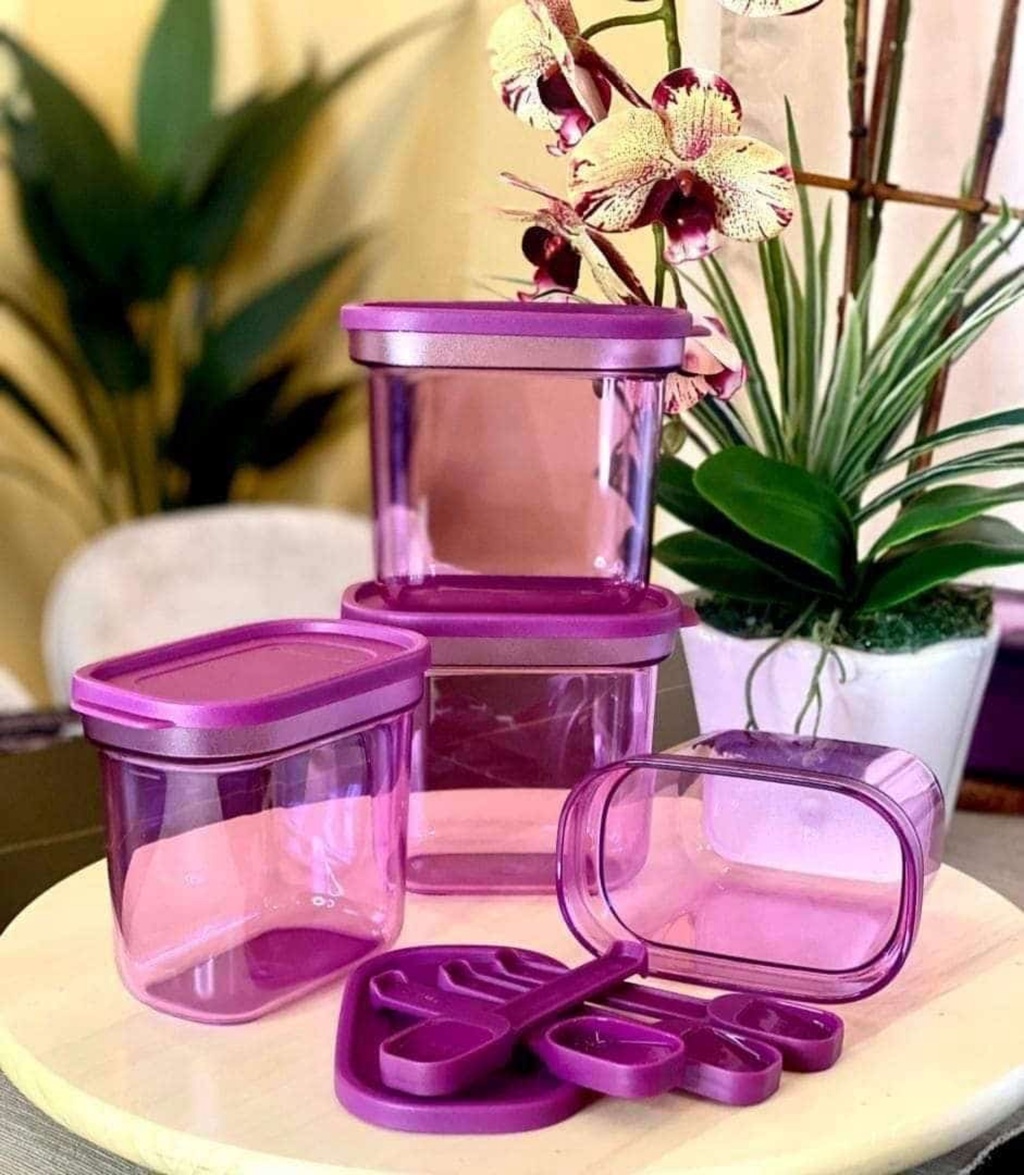 Tupperware Ezy Store 840ml With Spoon (Salt Spice Container) shelf ...