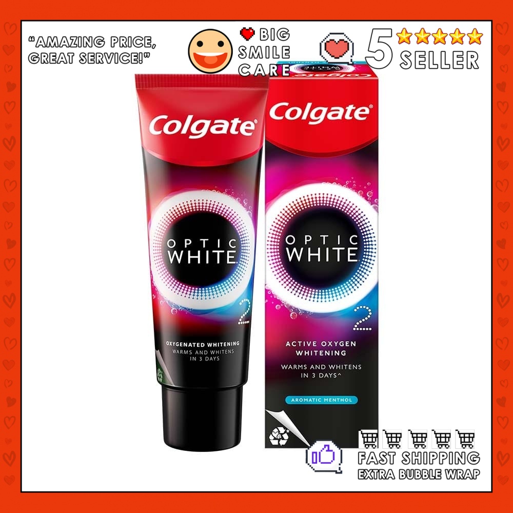 Colgate Optic White O2 Oxygen Whitening Toothpaste-85g | Shopee Malaysia