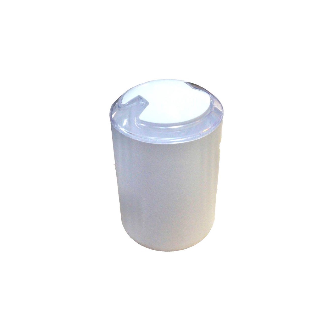 White Round Dustbin with Cover ( W 18cm x H 30cm ) | Shopee Malaysia
