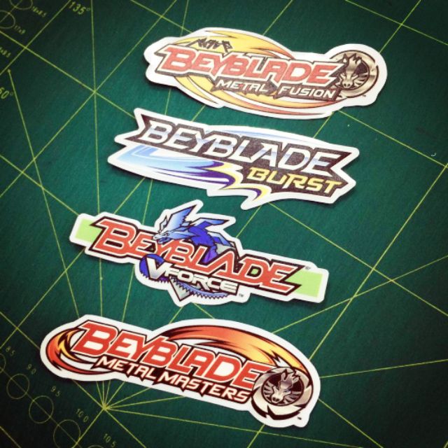 (CRAZY SALES) BEYBLADE STICKER BUNDLE PACK 4 in 1 (campur) | Shopee ...