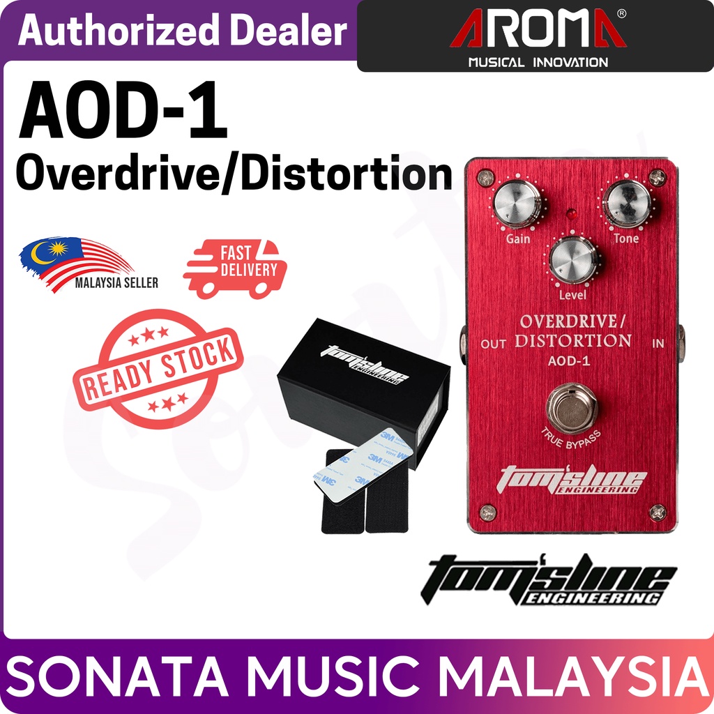 Aroma AOD-1 Overdrive Distortion Electric Guitar Effect Pedal Aluminum ...
