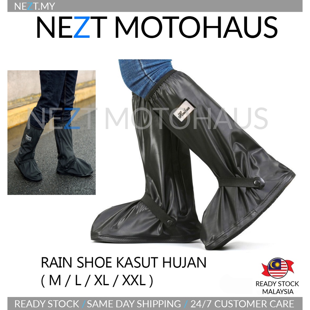 NEZT Rain Shoe Cover Kasut Hujan Cover Motorcycle / Outdoor ( M / L ...