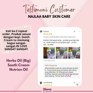 Sooth Cream/Herbal Cream Najlaa Skin Care | baby cream | krim bayi ...