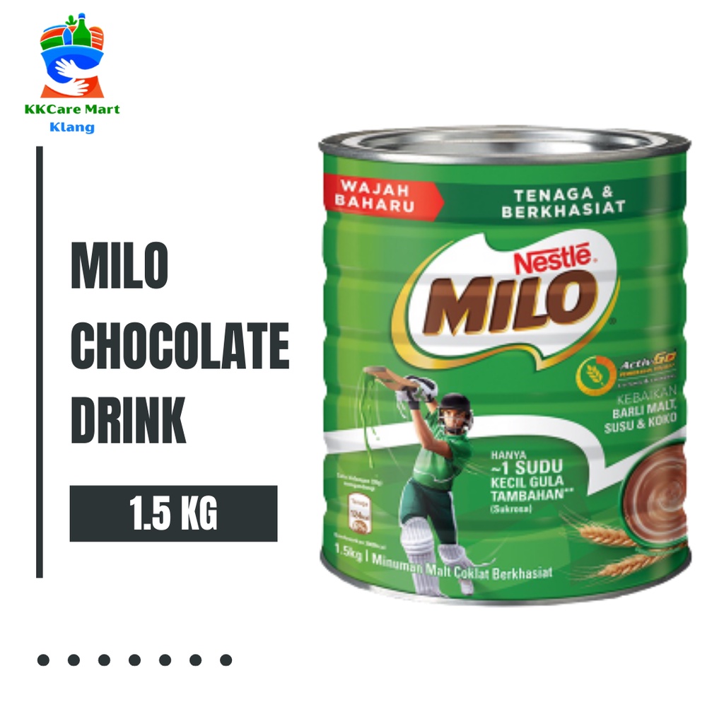 Nestle - MILO Activ-Go Chocolate Malt Powder Tin ( 1.5kg ) | Shopee ...