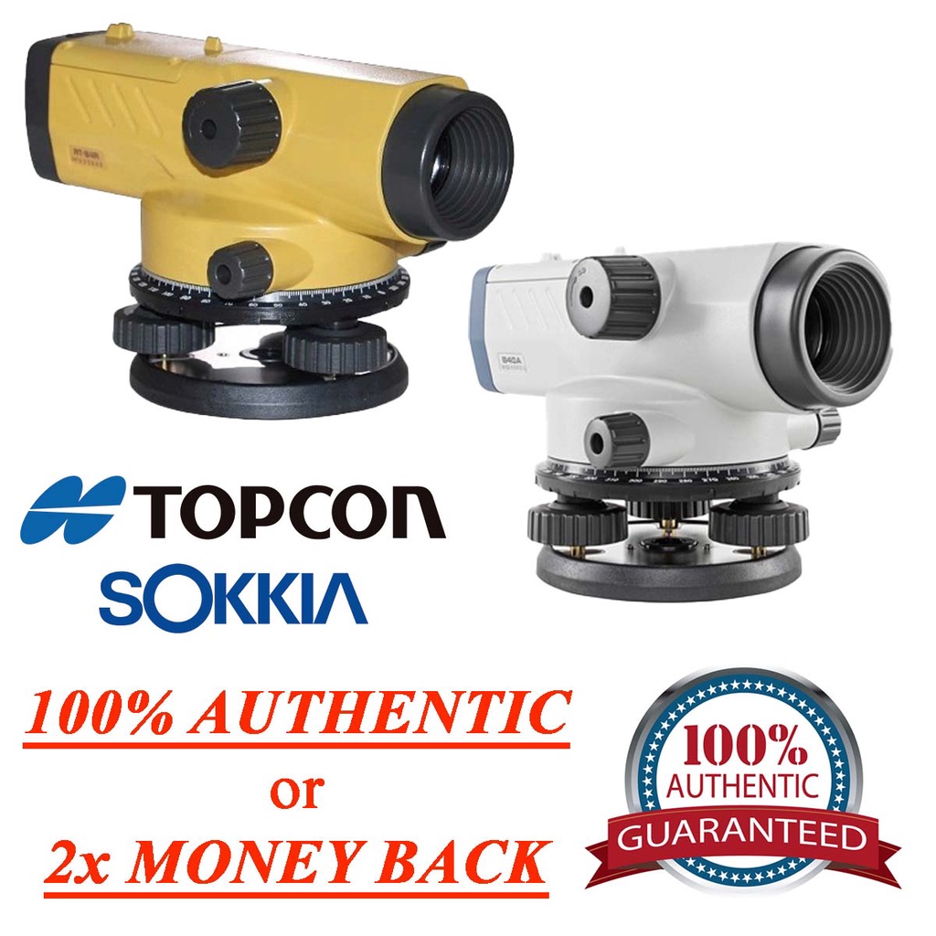 TOPCON AT-B4A SOKKIA B40A DUMPY LEVEL AUTOMATIC LEVEL OPTICAL LEVEL SURVEY LEVEL LEVELING STAFF ...