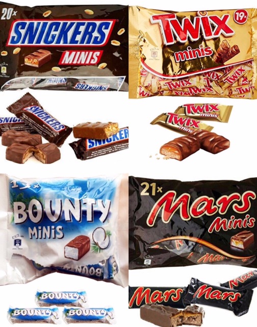 SNICKERS, TWIX, BOUNTY, MARS MINIS’S | Shopee Malaysia